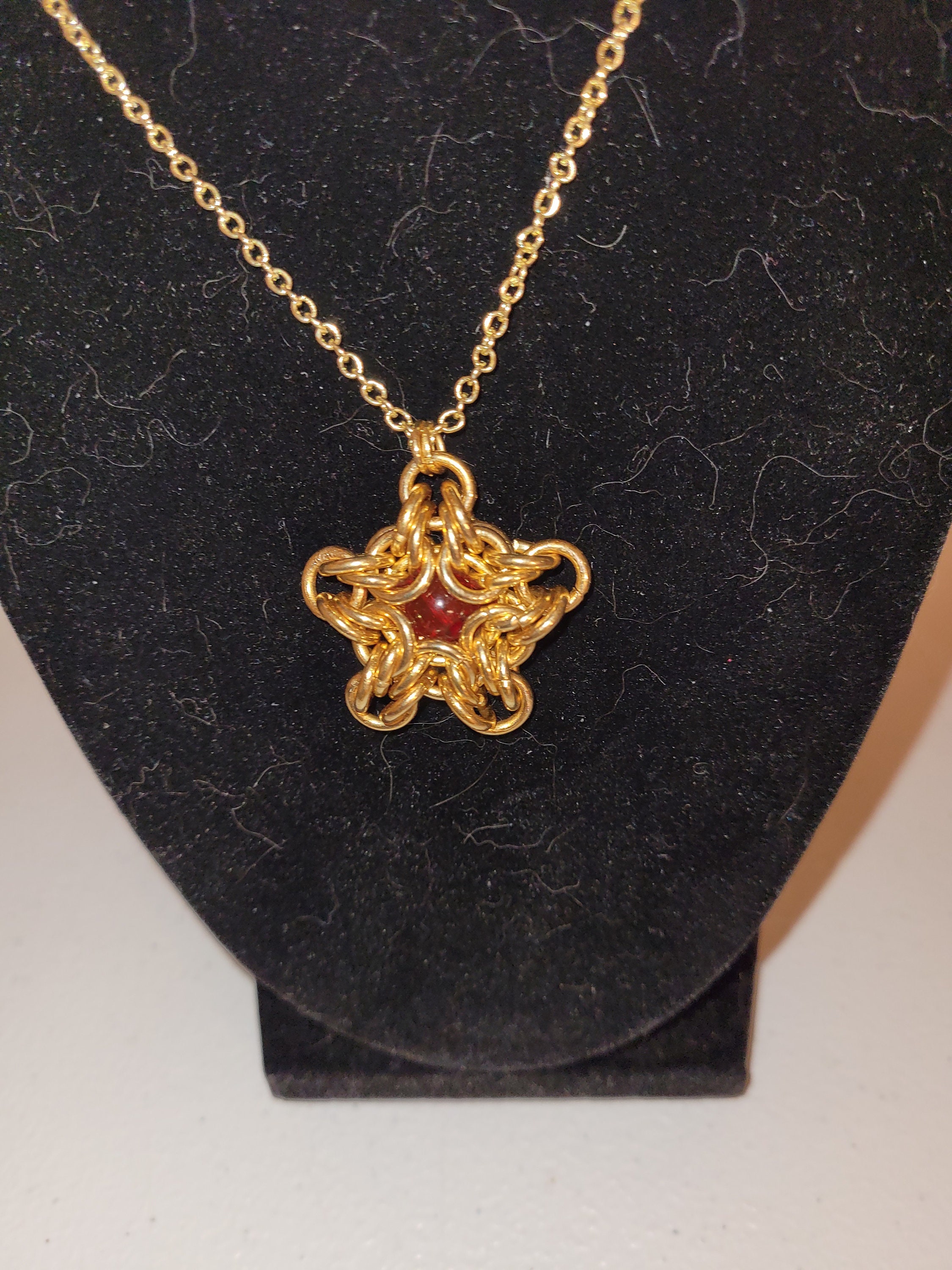 Byzantine Star Chainmail Necklace - Etsy