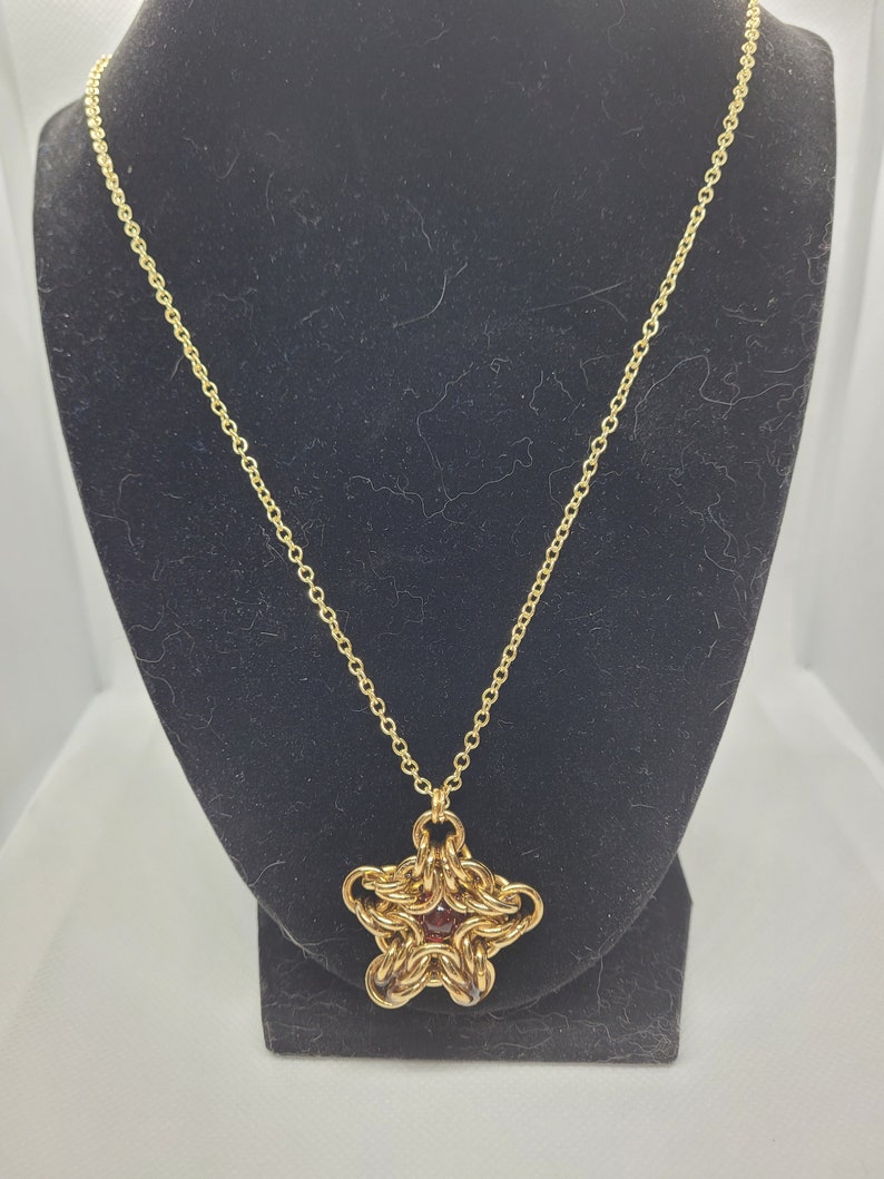 Byzantine Star Chainmail Necklace - Etsy