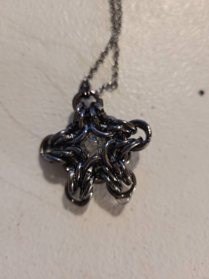 Byzantine Star Chainmail Necklace - Etsy