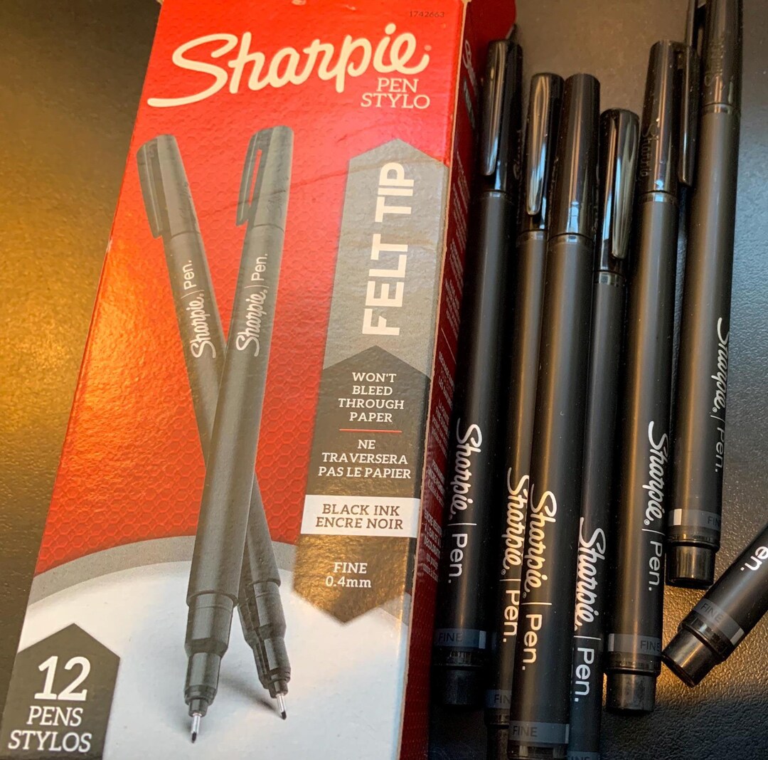 Sharpie Fine Point Writing Pen - Etsy