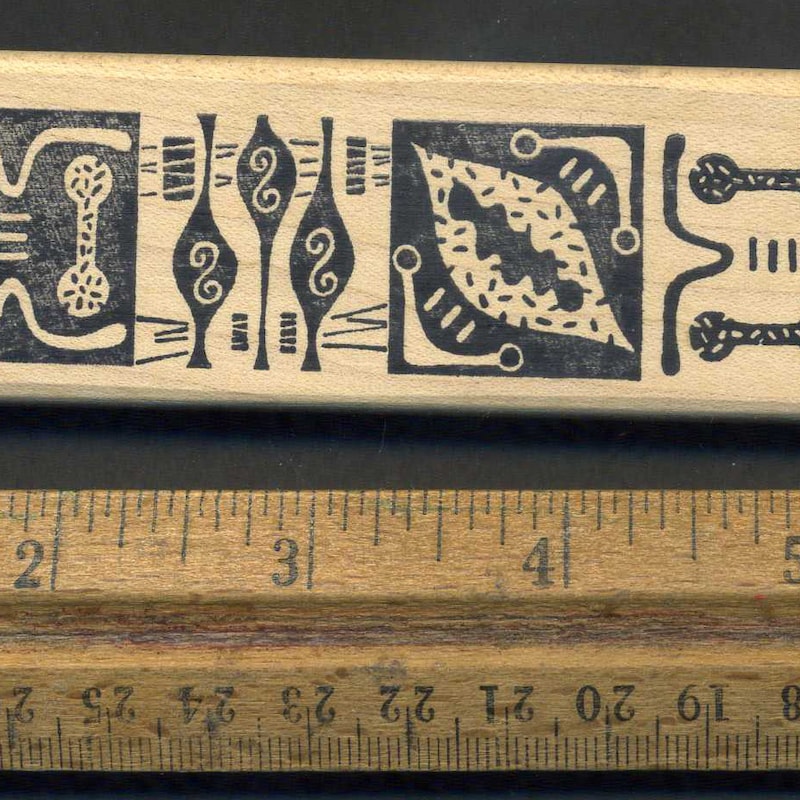 Border Rubber Stamp - Etsy