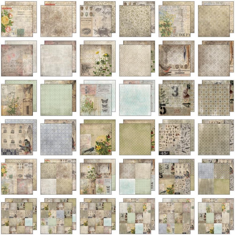 12" X 12" Decorative Paper Pads - Etsy