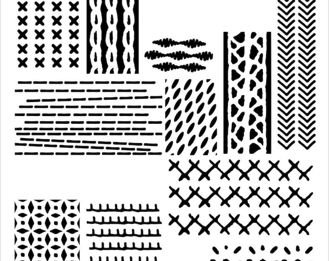 Hole Punch 6x6 Stencil - Etsy