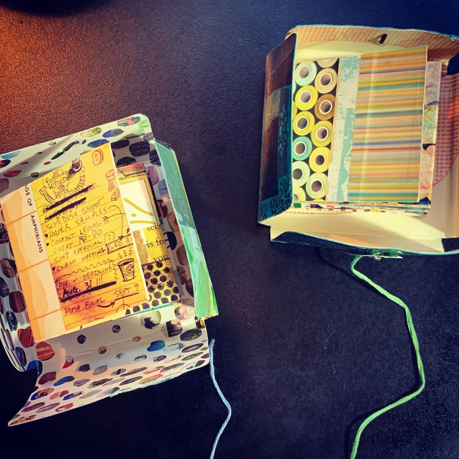 Mini Artist Books Collage and Mixed Media | Etsy