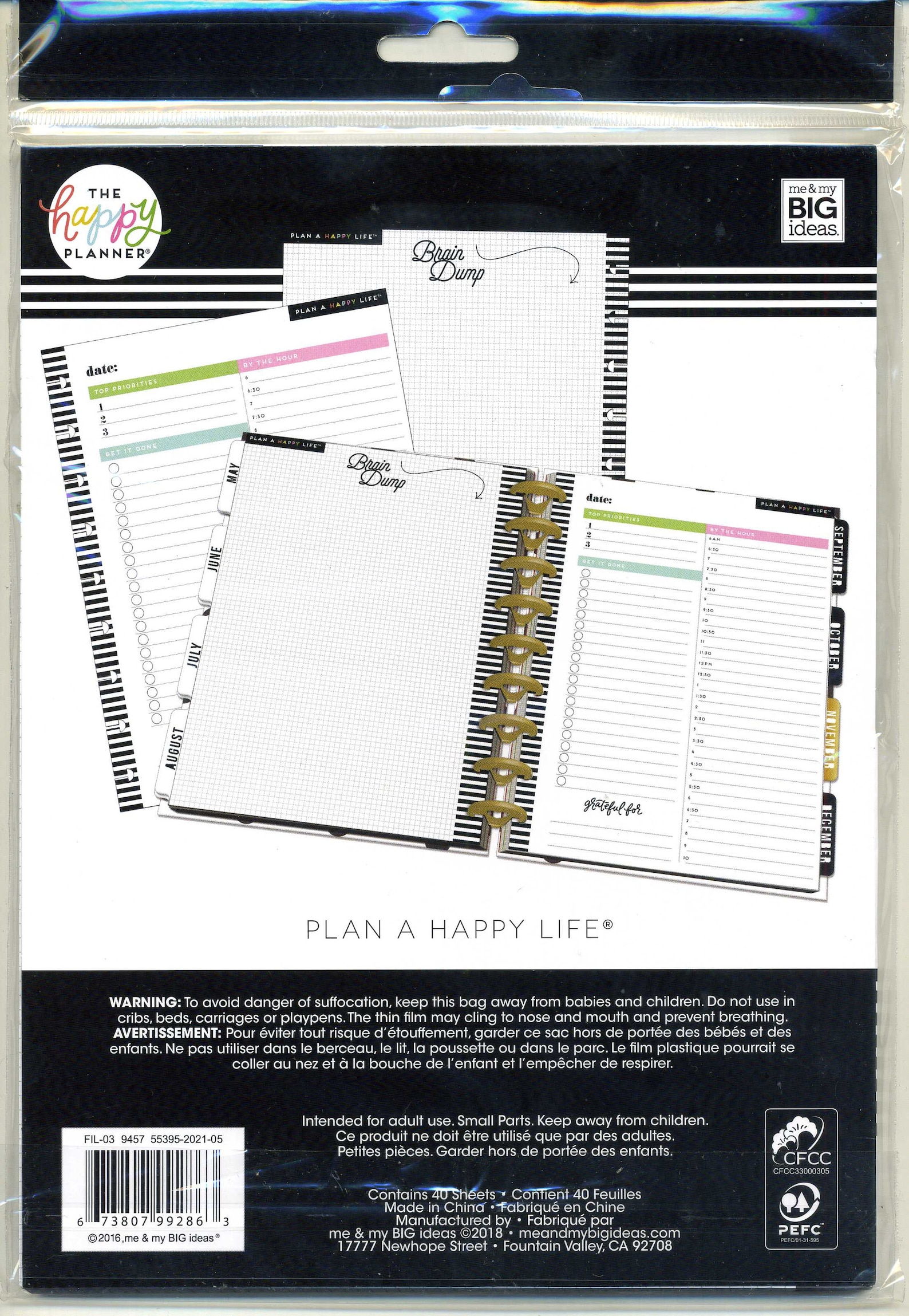 Happy Planner Classic Size Refill Sheets | Etsy