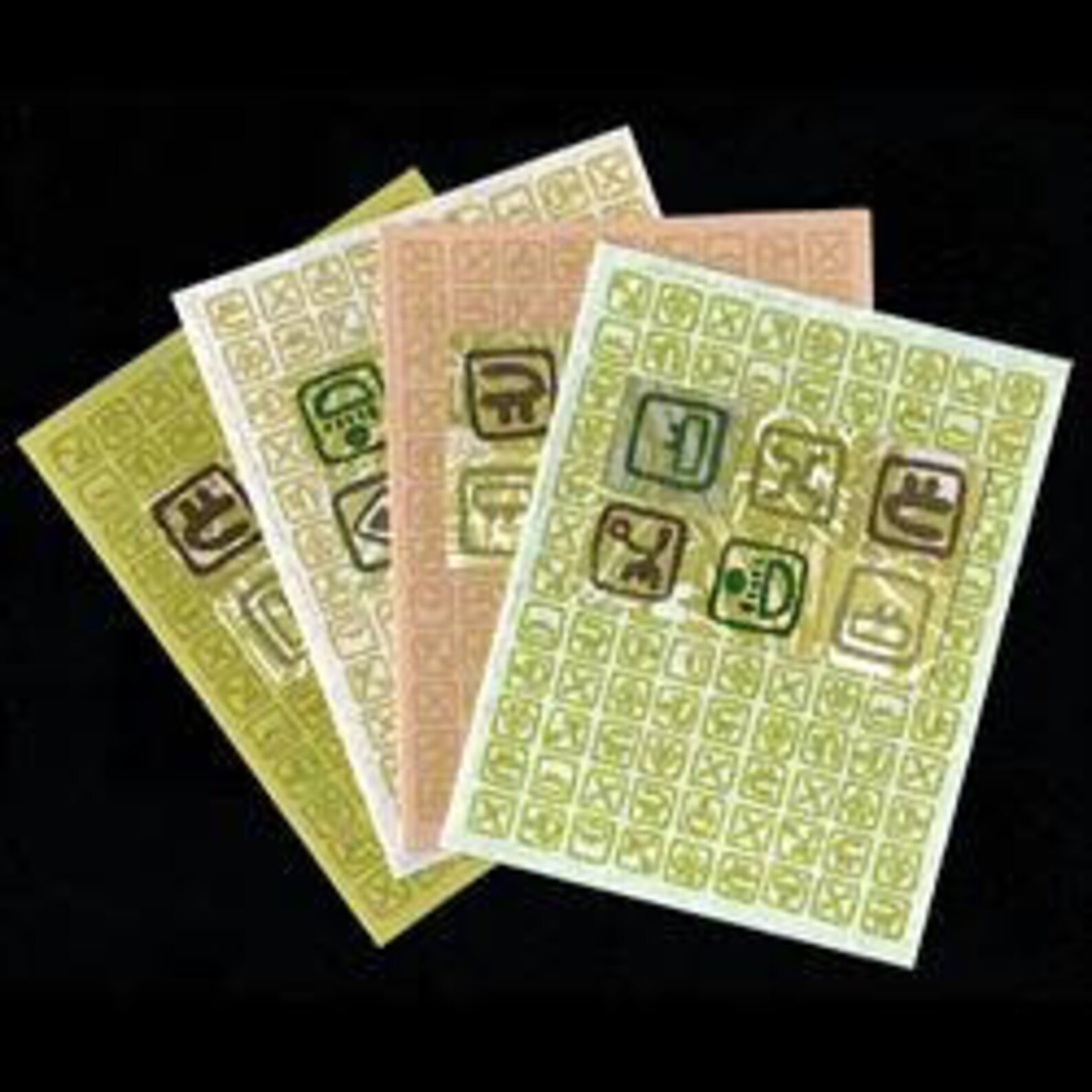 Unmounted Rubber Stamp Square Glyphs Pattern - Etsy