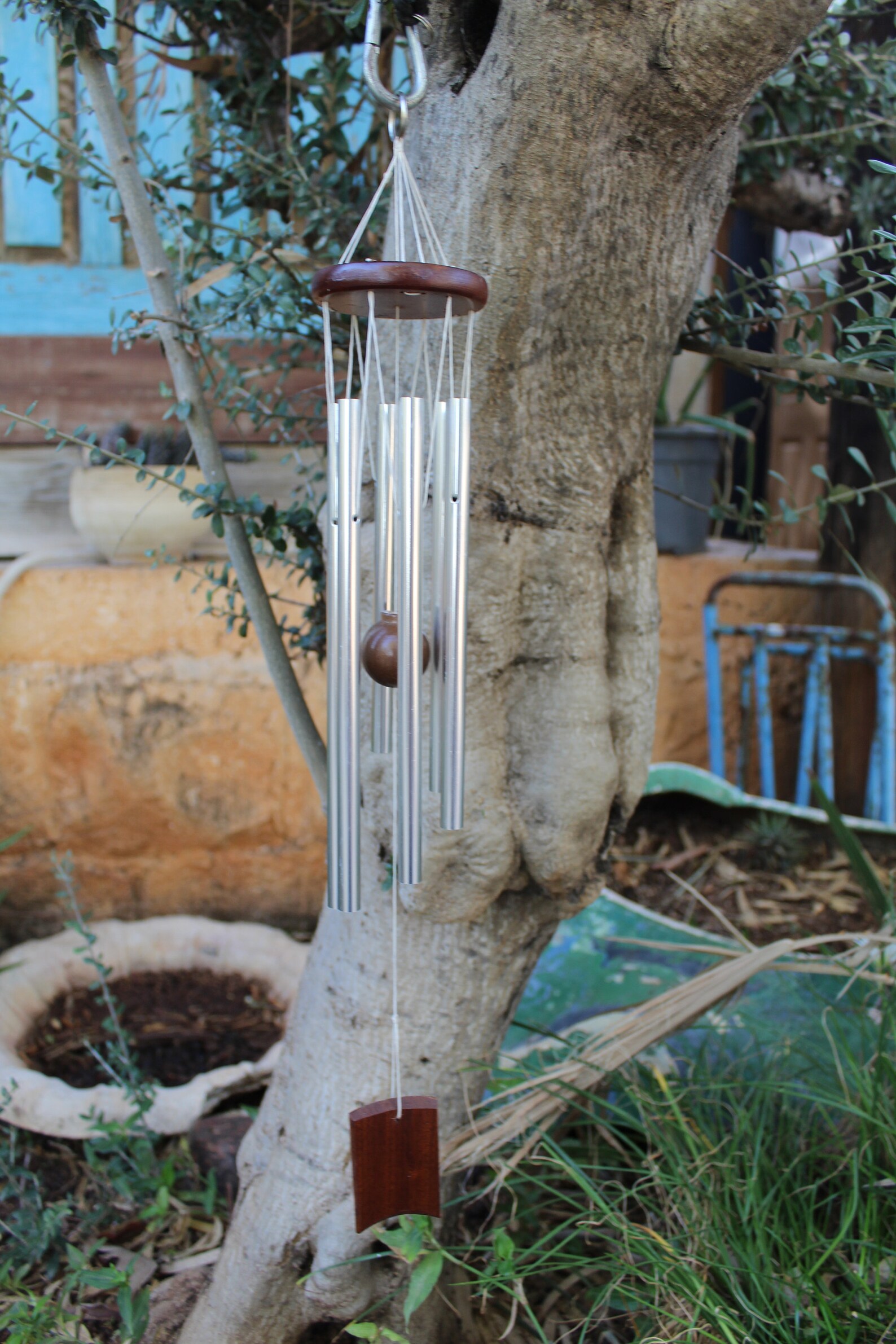 Silver Wind Chime Metal Windchime Chinese Pentatonic Scale - Etsy