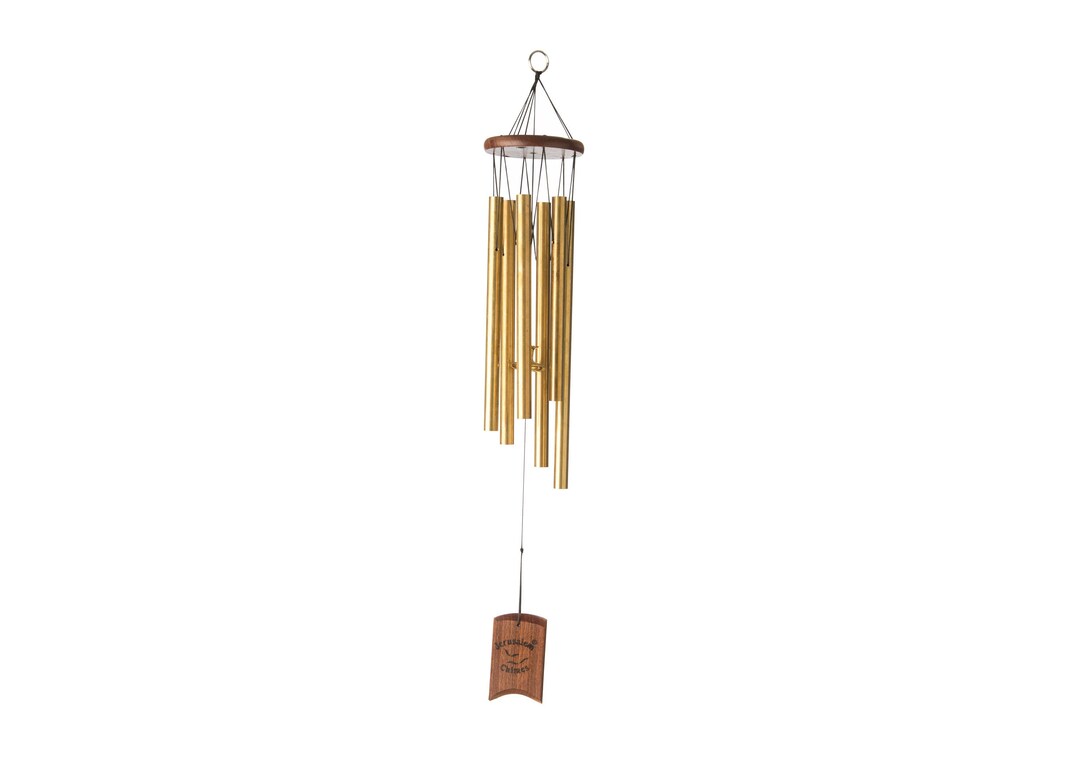 Golden Brass Tuned Wind Chime , Metal Windchime - Shahaf – Seagull - Etsy