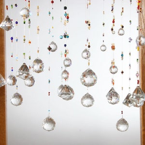 Crystal Mobile, Suncatcher Crystal , Beaded Crystal Mobile, Crystal ...
