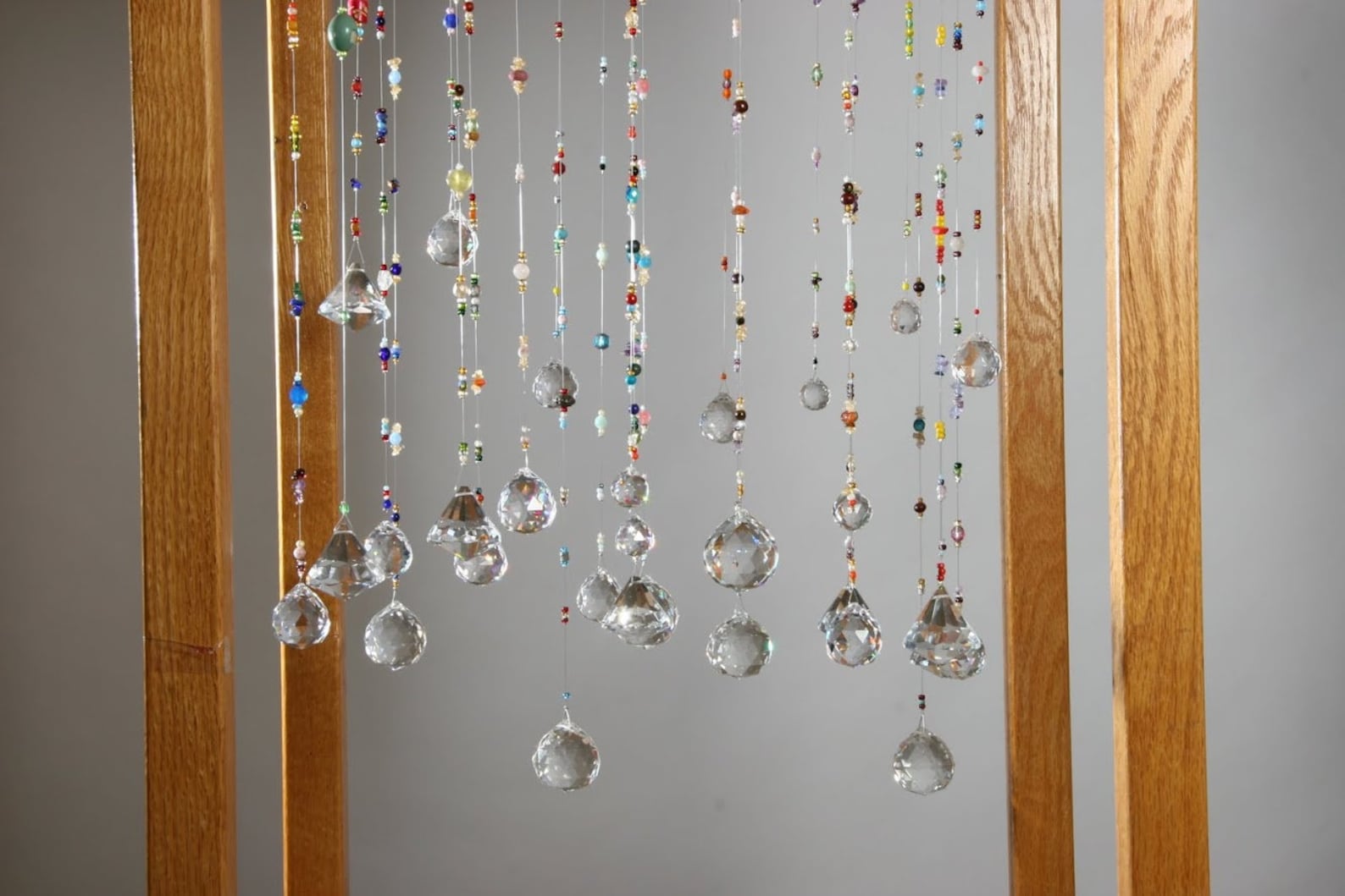 Crystal Mobile, Suncatcher Crystal , Beaded Crystal Mobile, Crystal ...