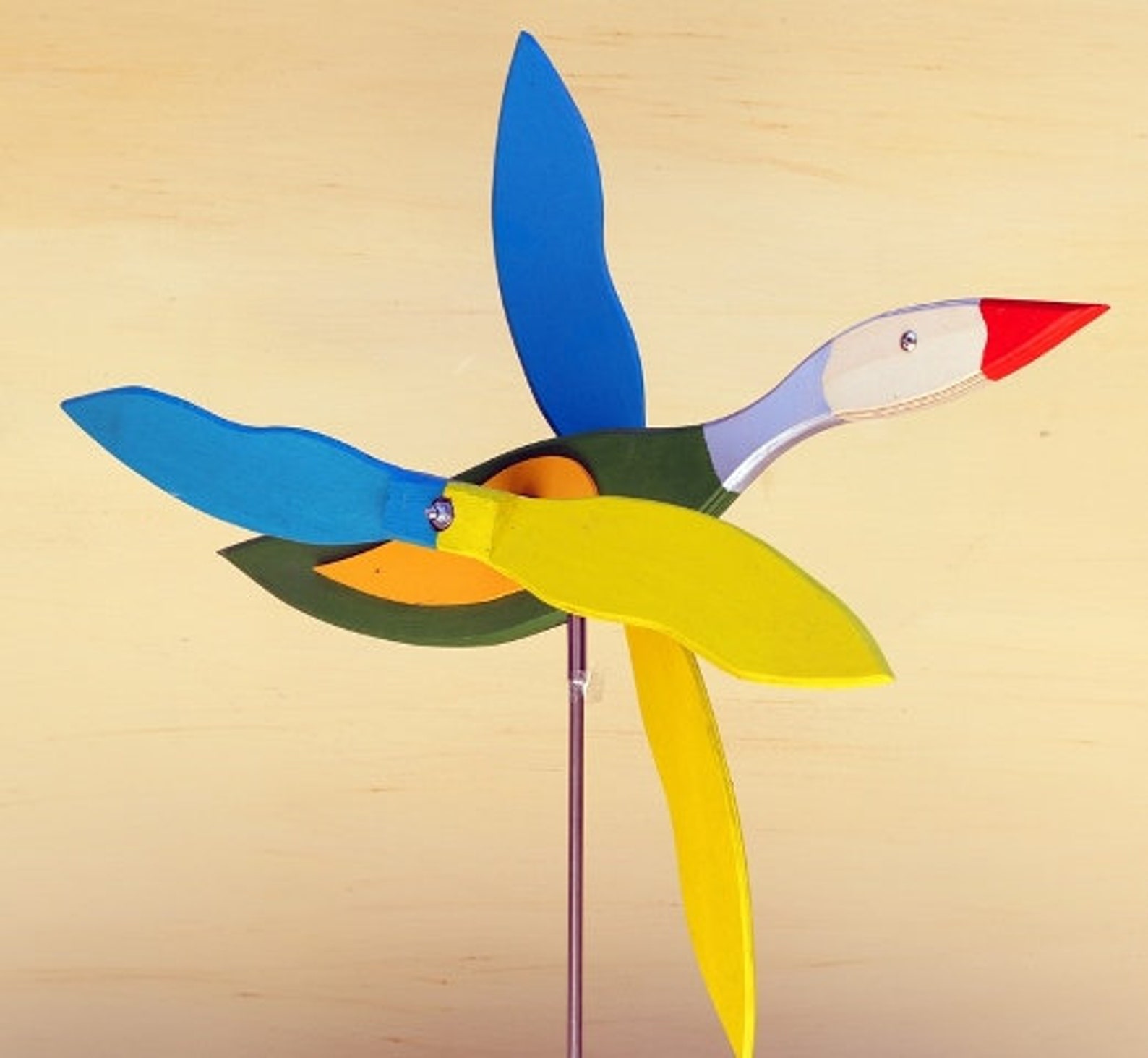 Wooden Whirligig Windmill Goose - Etsy