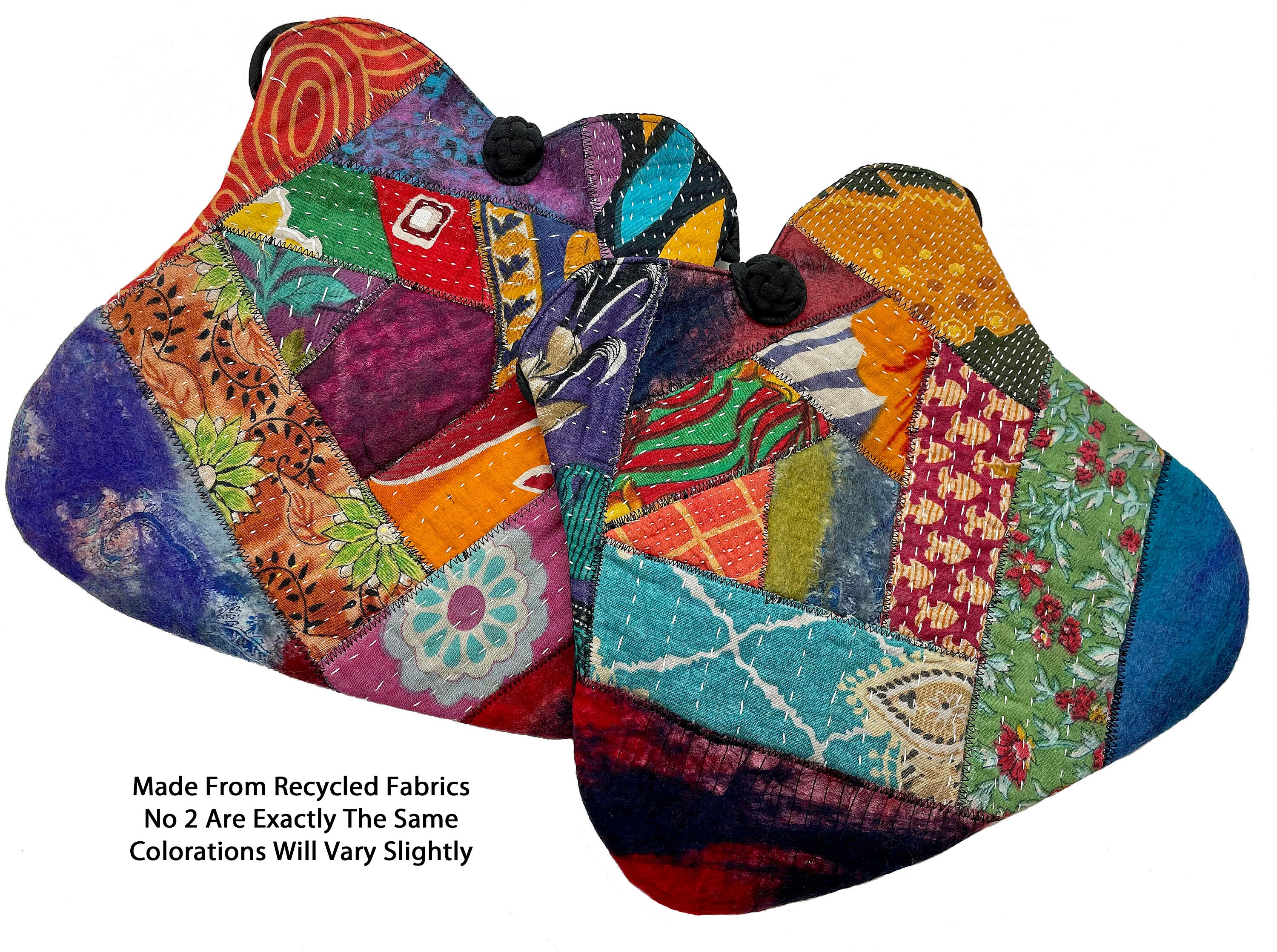 Cross Body Shoulder Strap Bag Made From Recycled Kantha Quilted Cotton ...