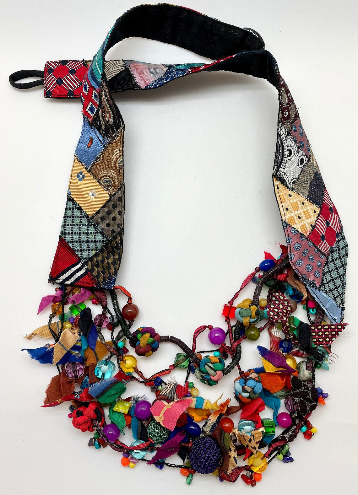 Womens Colorful Multi Strand Beaded Waterfall Collar Scarf - Etsy