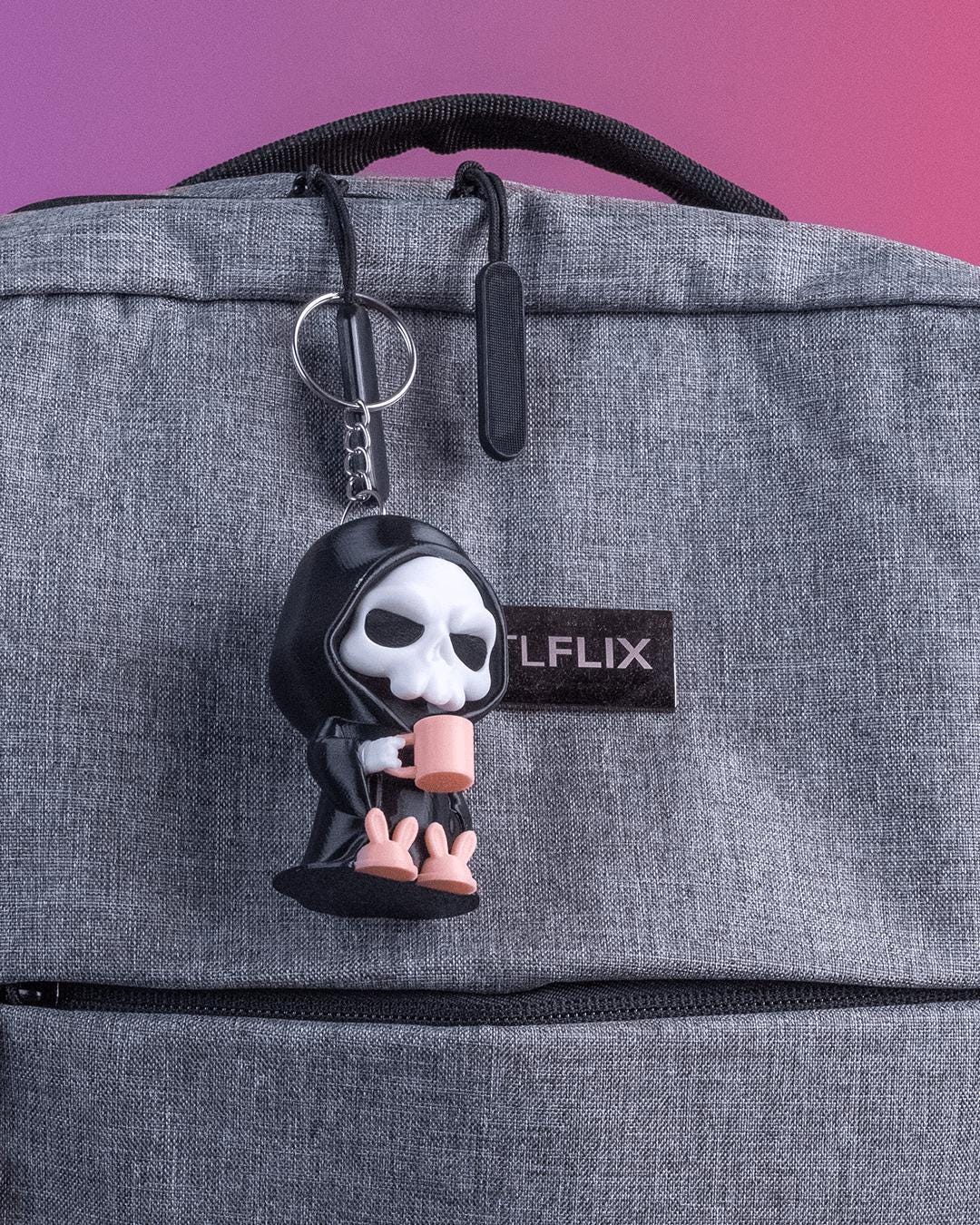 Grim Coffin Break Spooky Cute Keyring - Etsy