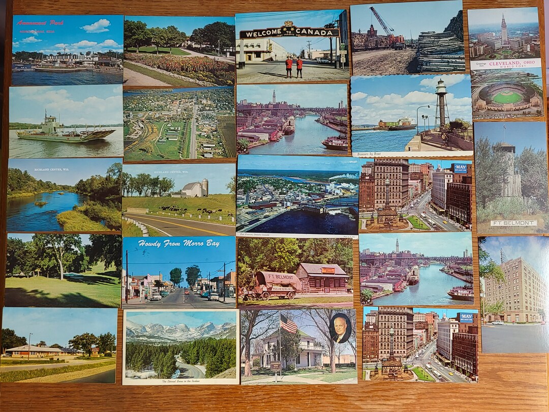 1970s Postcards US States and Canada Vintage Postcard Lot of 23 - Etsy
