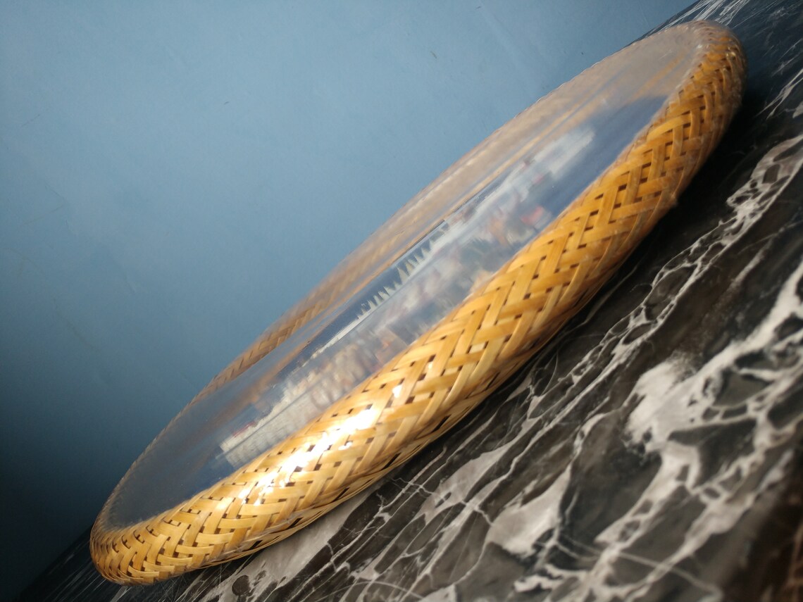 Vintage Peacock Shell Art with Tree Flowers. Round Framed | Etsy