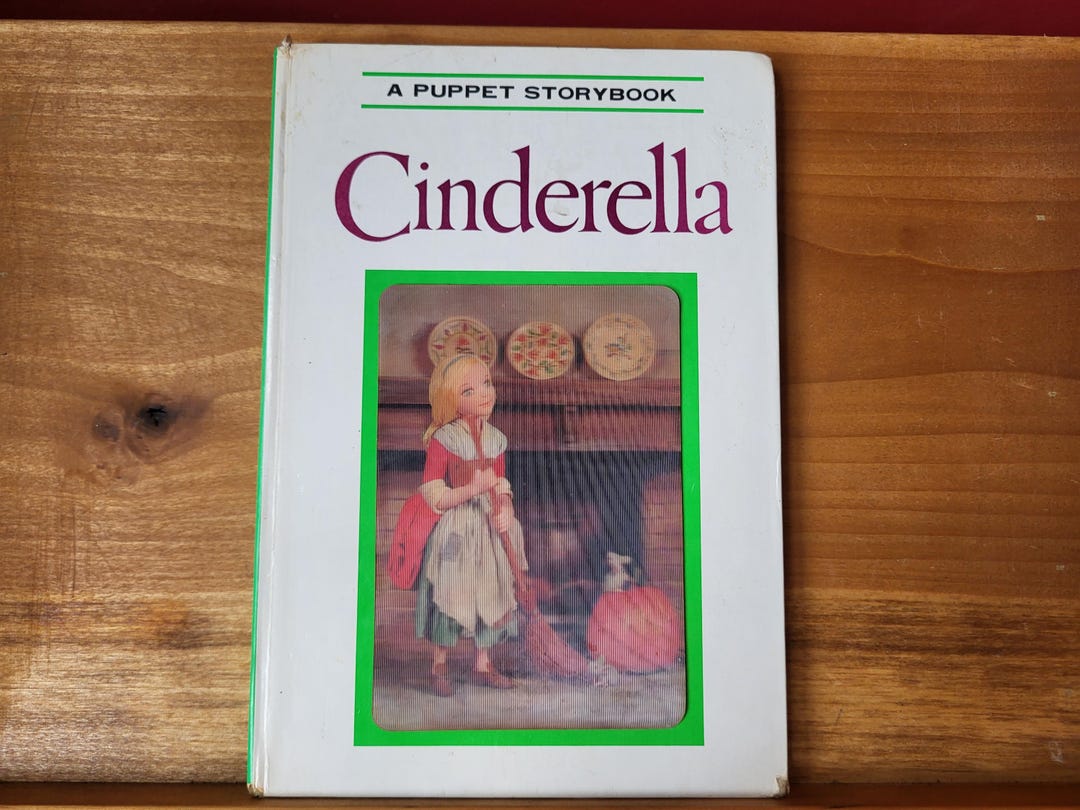 1970 Cinderella A Puppet Storybook Lenticular Cover Picture Oscar Weigle Tadasu Izawa Shigemi ...