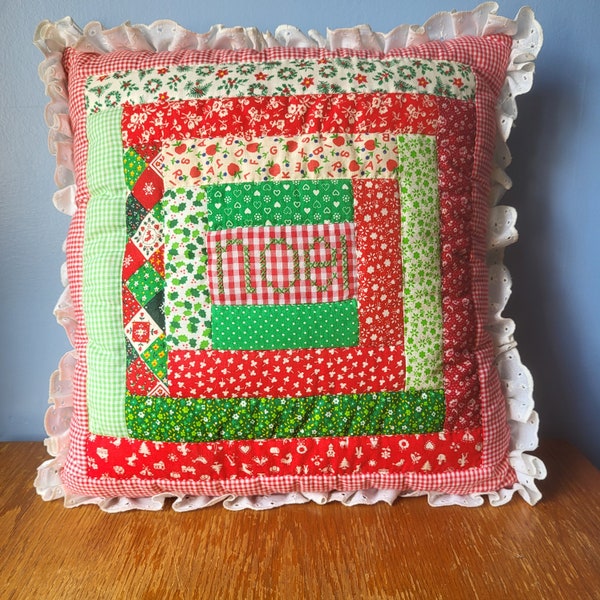 Log Cabin Pillow - Etsy