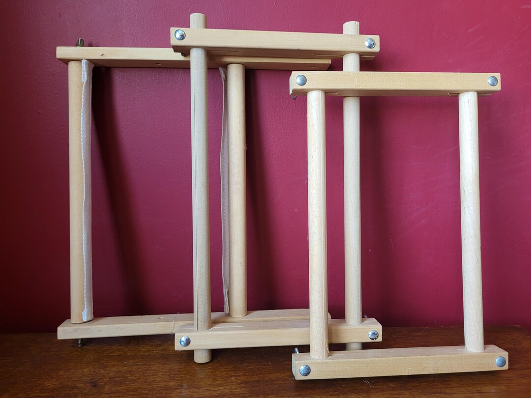 Needlework Frames Set of 3 Wooden Lap Frames Wingnut Tighteners for ...