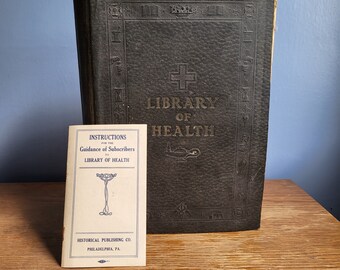Library of Health 1921 Edition Antique Medical Book - Etsy