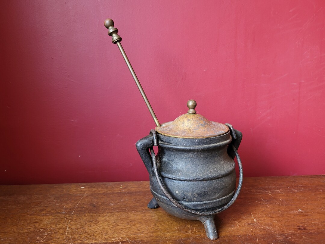 Antique Cast Iron Fire Starter, Fireplace Accessory Oil Firestarter ...
