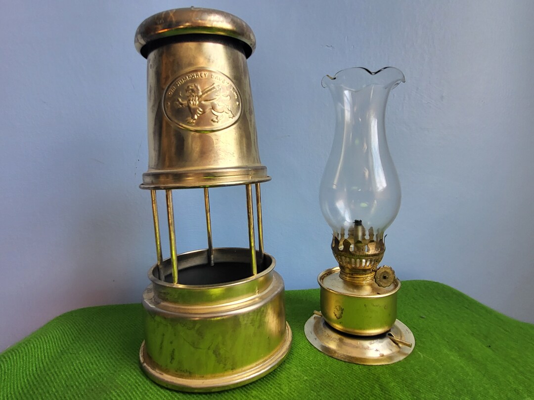 Sir Humphrey Davey T.M. Brass Oil Lantern 1990 Nora Nelson - Etsy