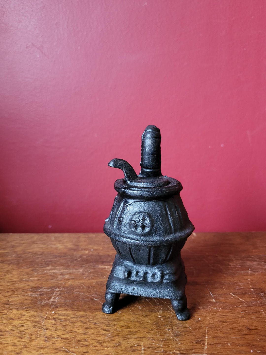 Dollhouse Cast Iron Stove Miniature Wood Burning Stove Replica Pot ...