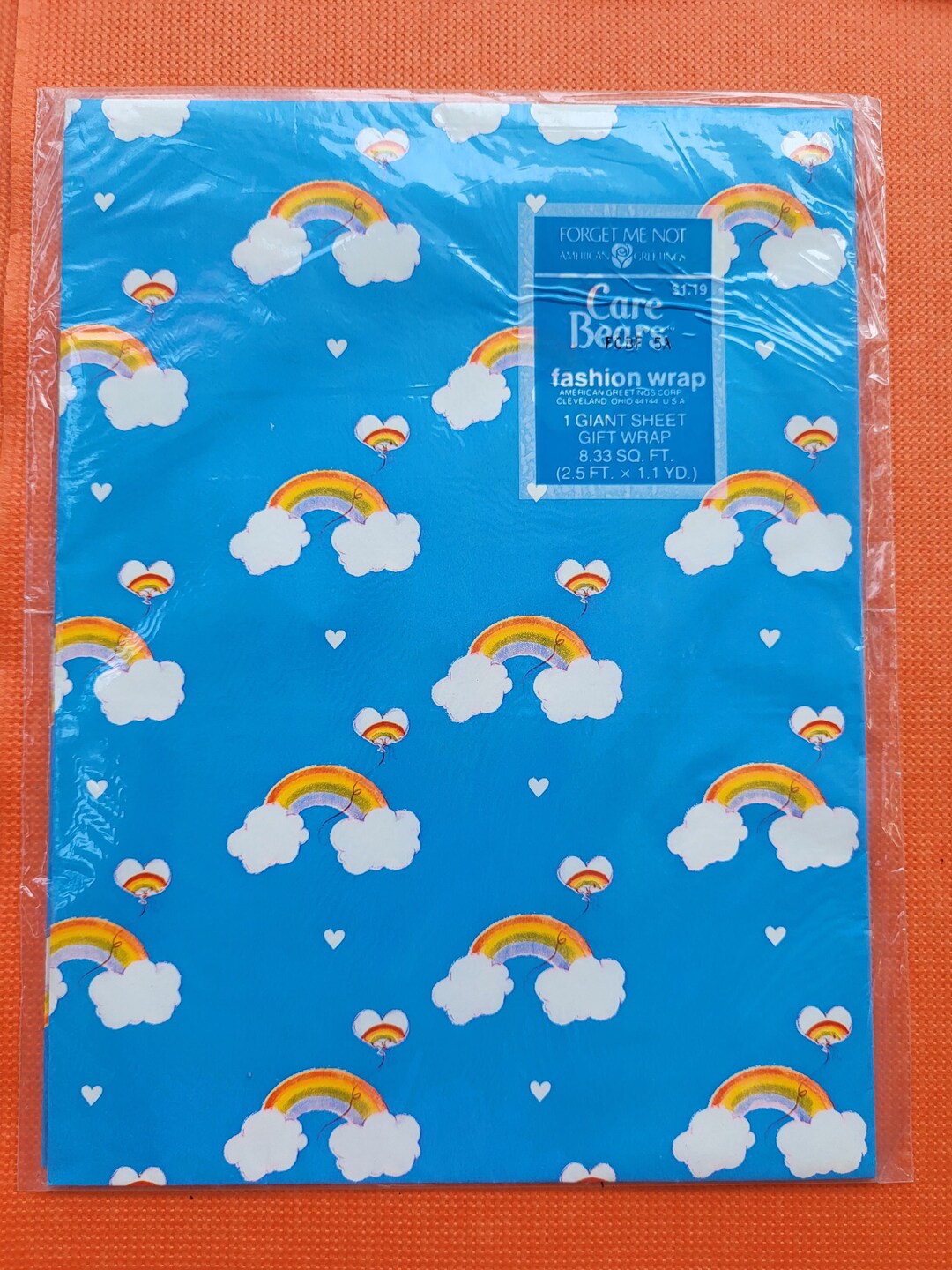 Vintage Care Bears Wrapping Paper: Rainbows & Clouds, New Old Stock - Etsy