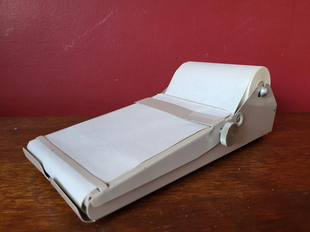 Vintage Office Supply Industrial Metal Memo Pad Handheld or Desktop ...