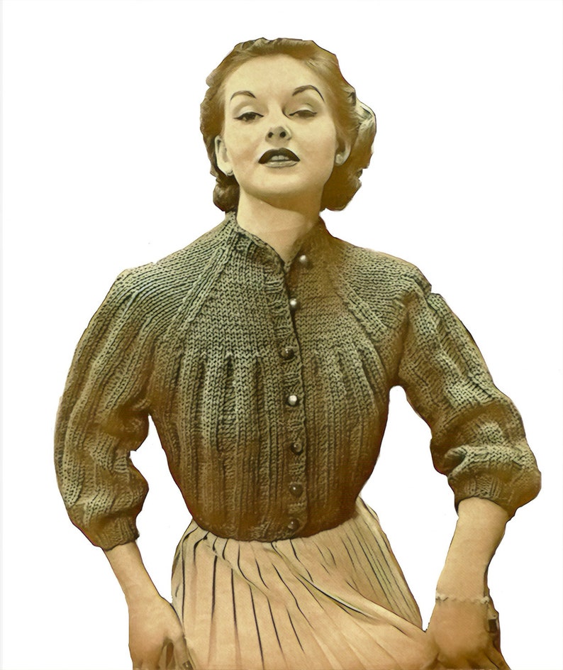 The Essential Quick Knit Vintage Cardigan From 1952. This Classic ...