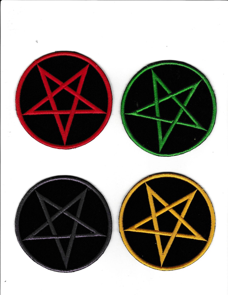 Pentagram Patch Custom Made Color - Etsy