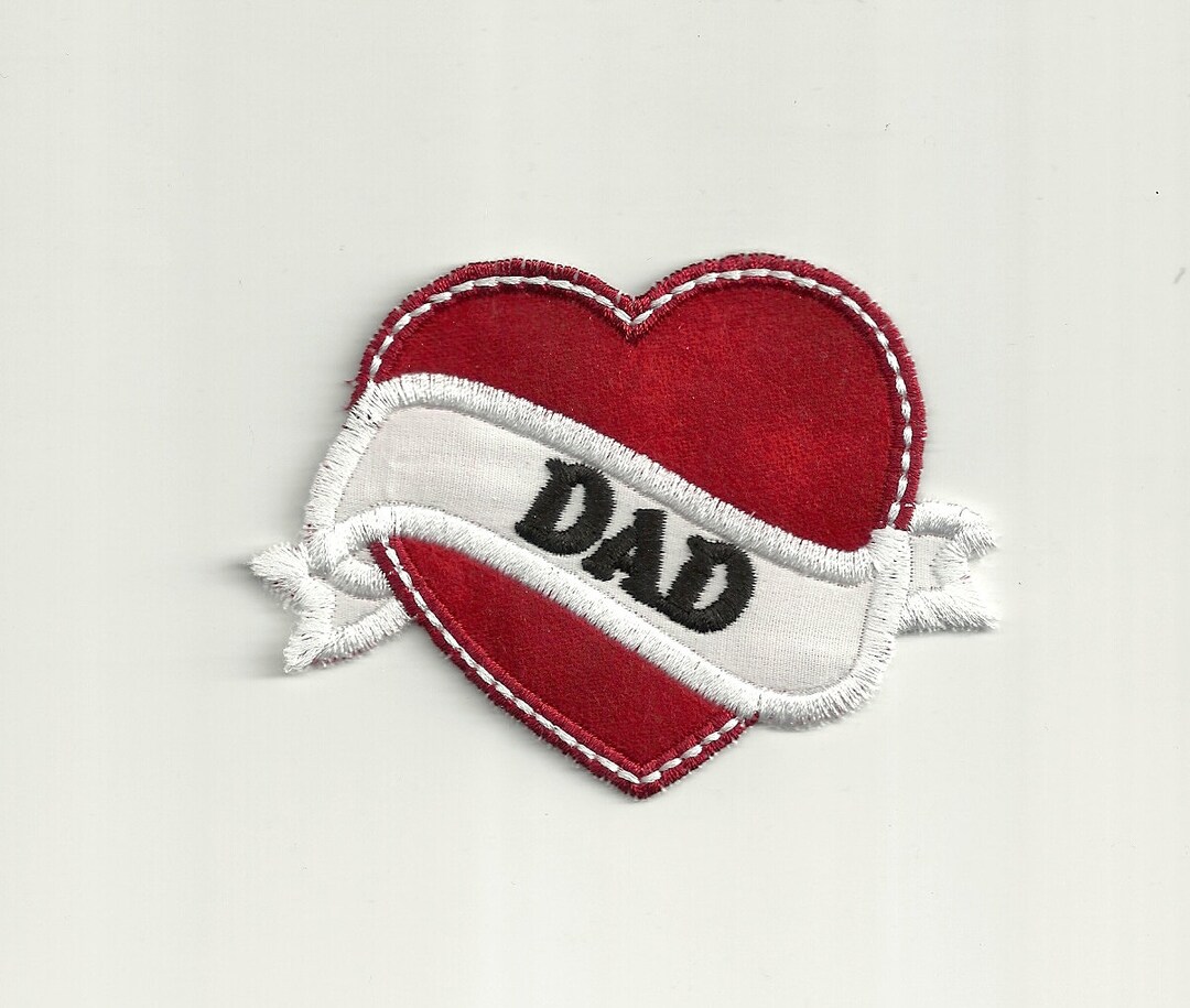 I Heart Dad, Tattoo Patch! Custom Made! - Etsy
