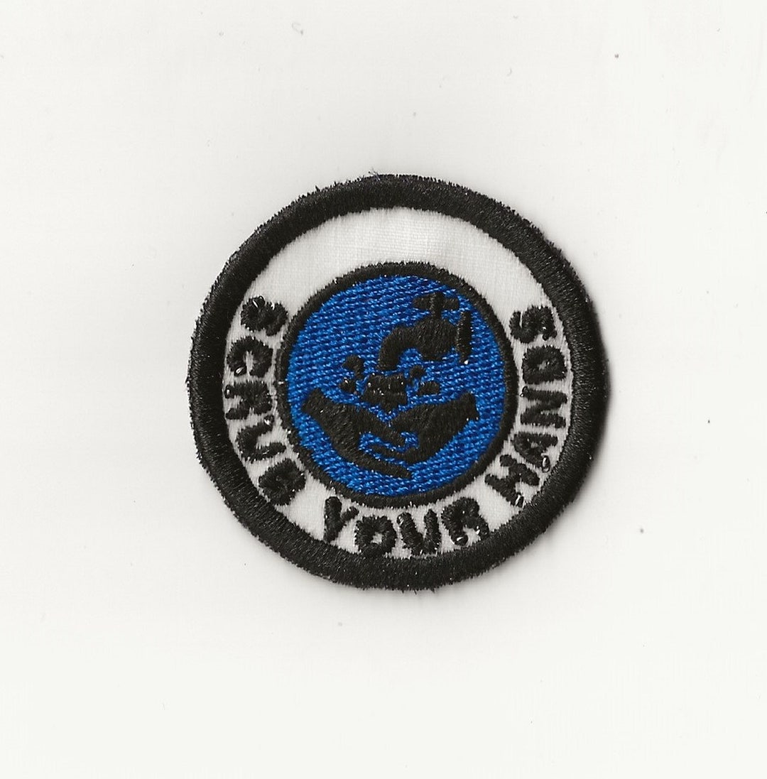2" Scrub Your Hands Merit Badge, Patch! Any Color Combo! Custom Made ...