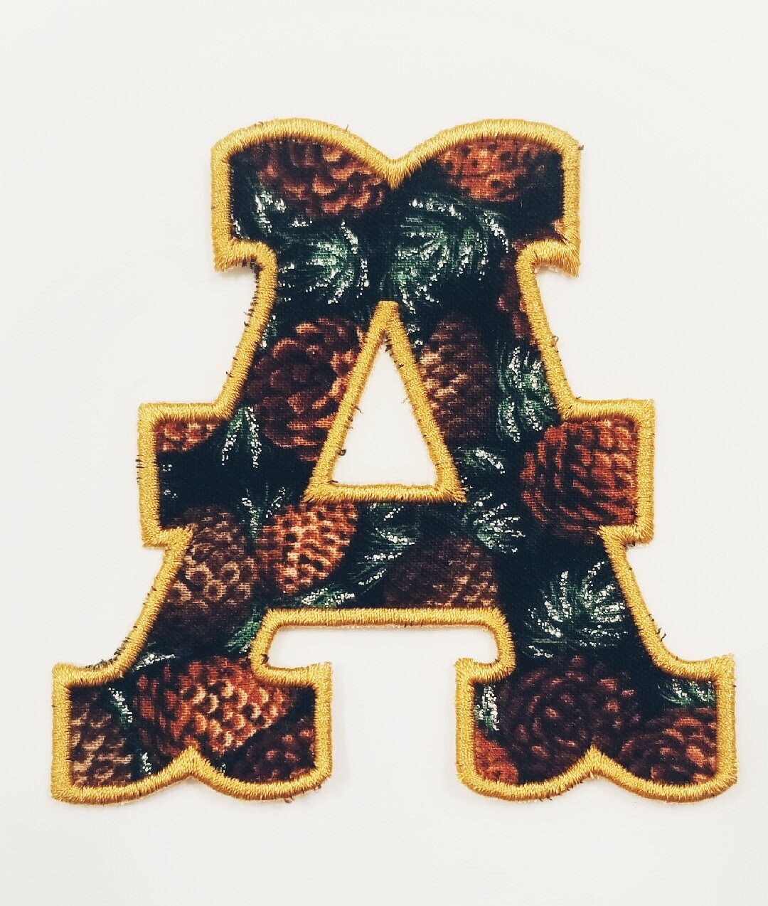 Pine Cone Letter, Patch! - Etsy