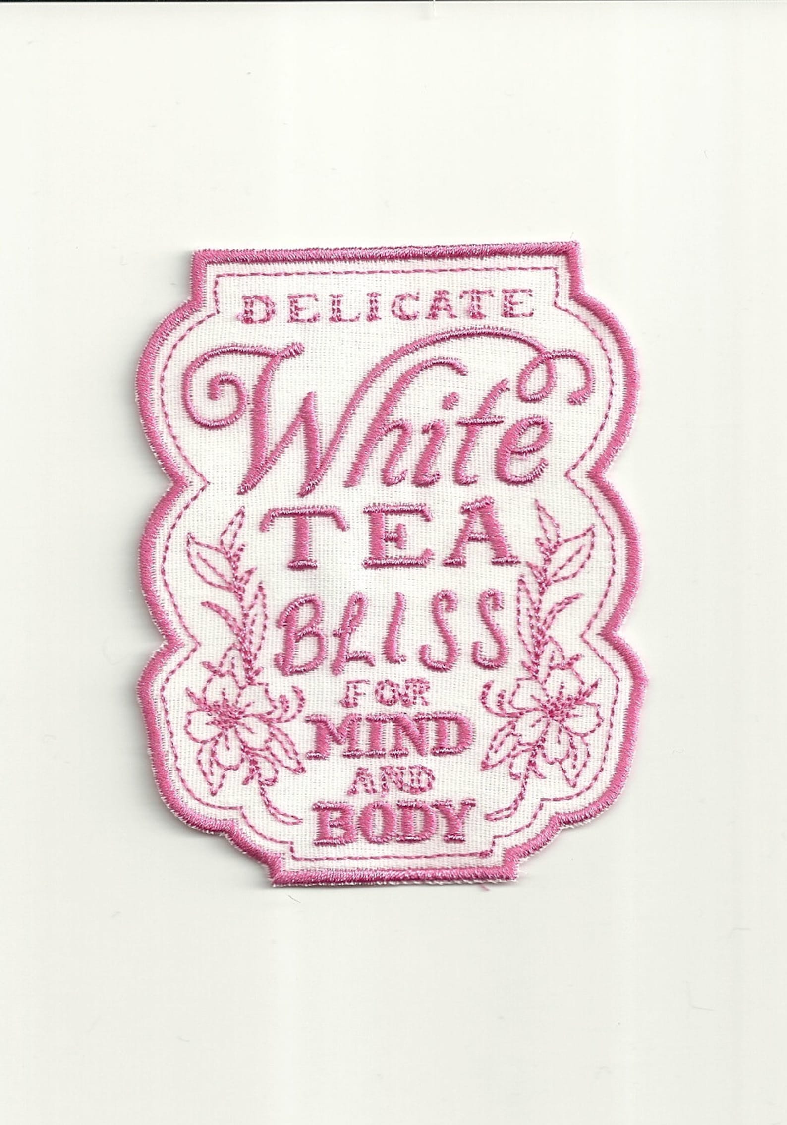 White Tea Cafe Patch! Custom Made! AP55 - Etsy