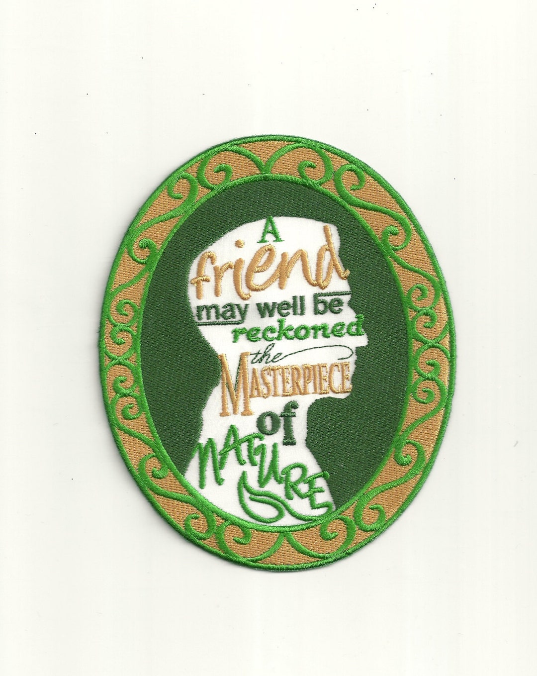 Ralph Waldo Emerson Quote, Cameo Patch! Custom Made! - Etsy