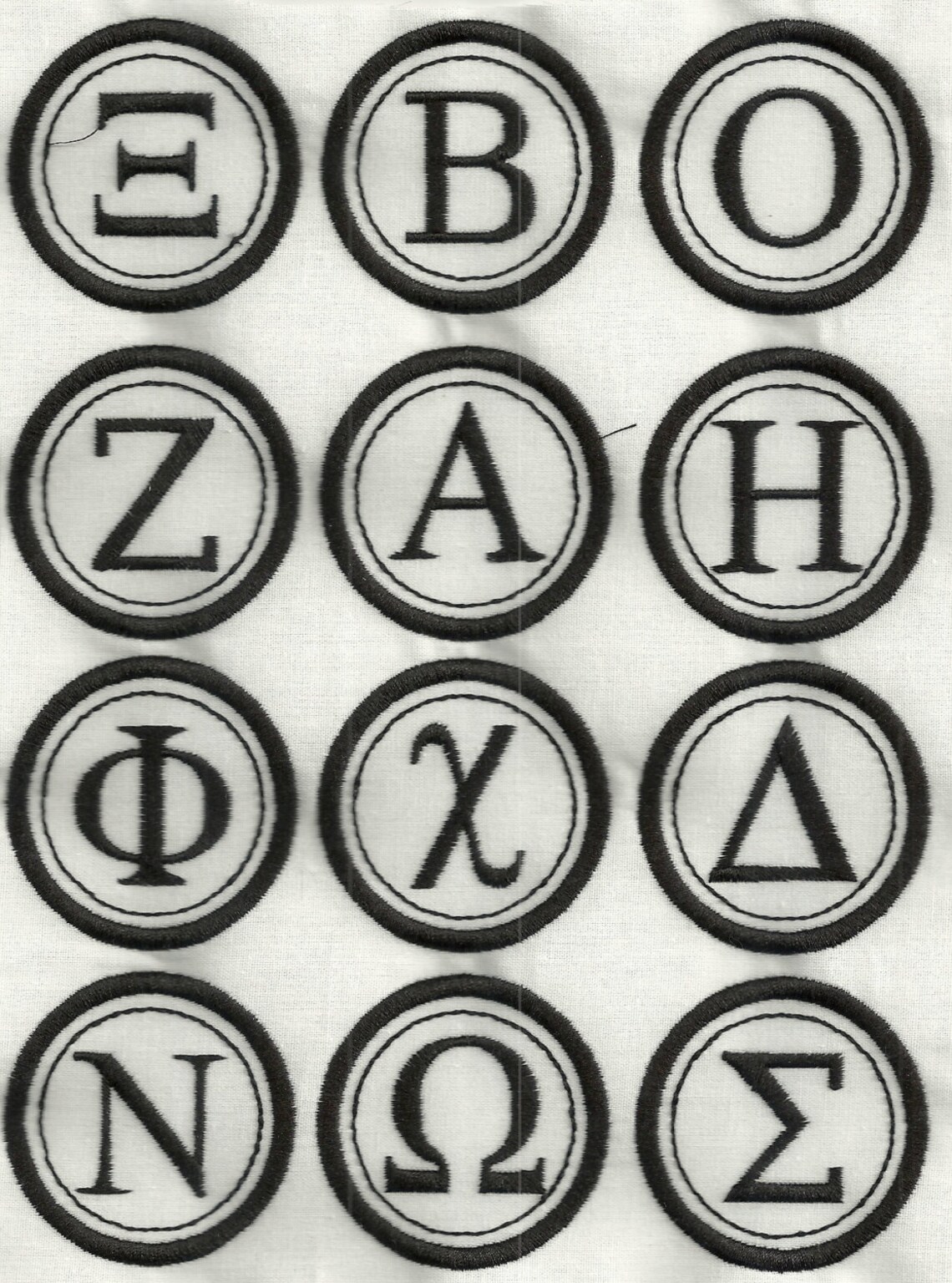 2" Greek Letter Badges, Any Letter/color Patch! Custom Made! - Etsy
