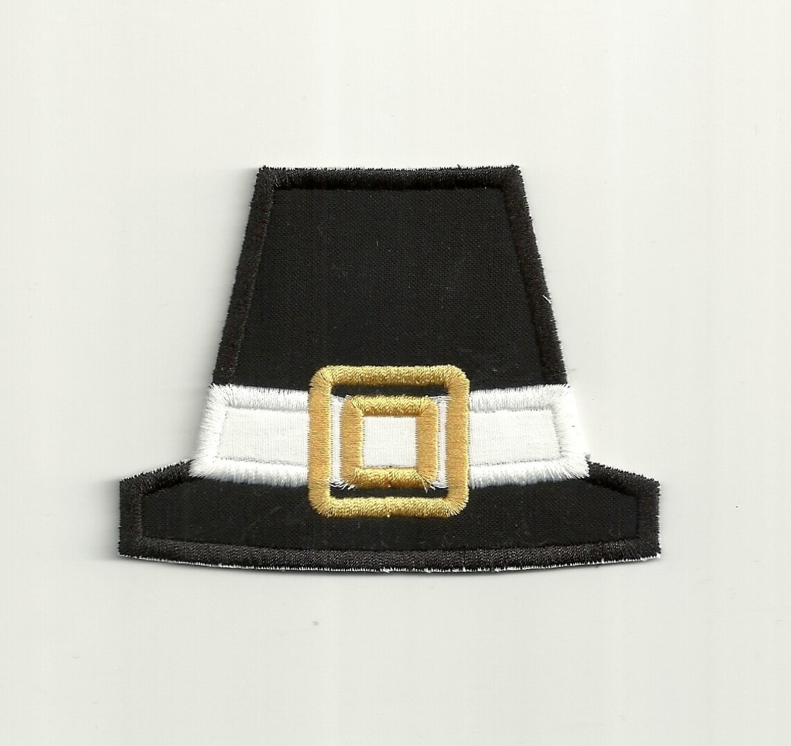 Pilgrim Hat Patch Custom Made! - Etsy