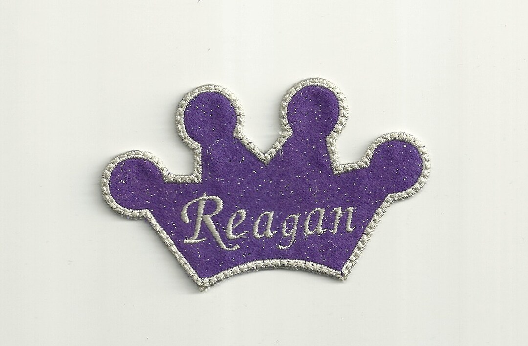 Your Name on a Crown Patch, Any Color! Custom Made! AP110 - Etsy