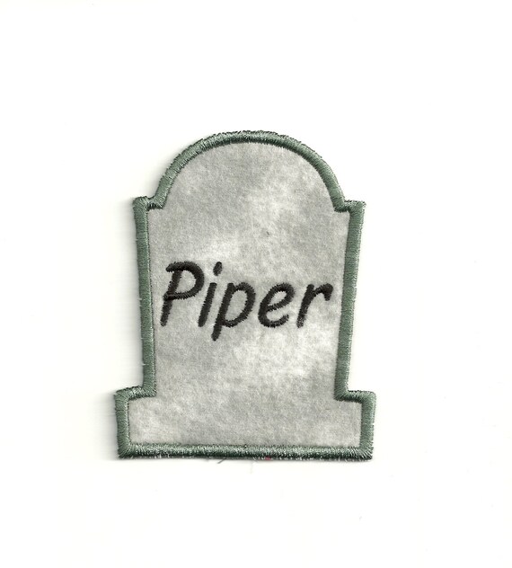 Your Name on a Tombstone Patch Custom Made | Etsy
