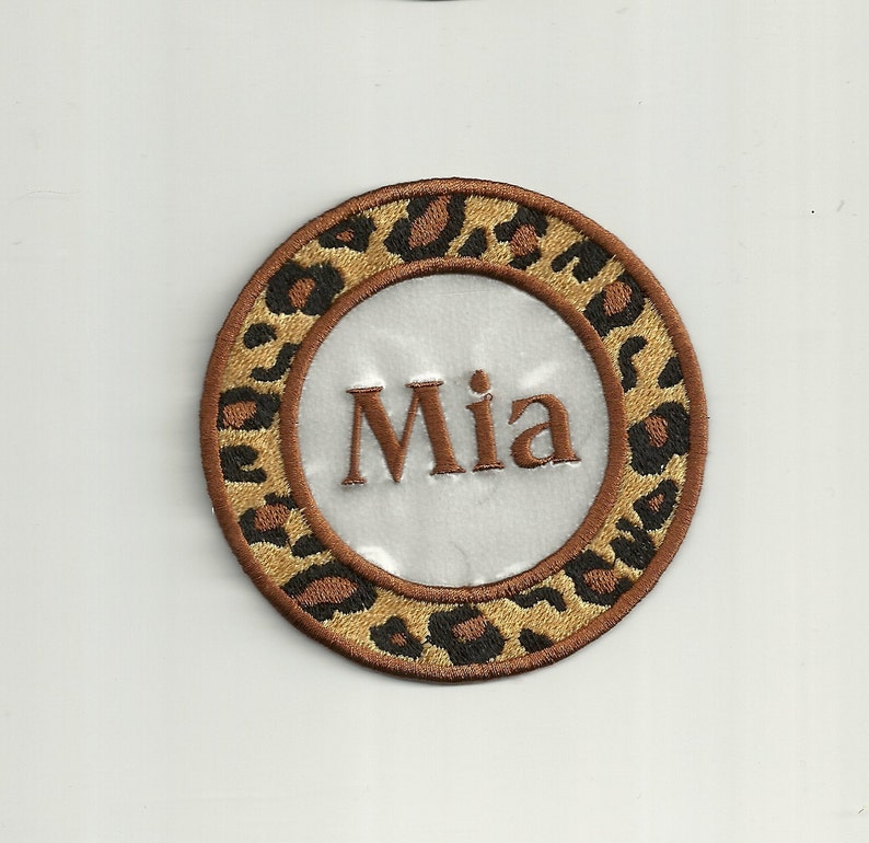 Your Name in a Cheetah Print Patch Custom Made - Etsy