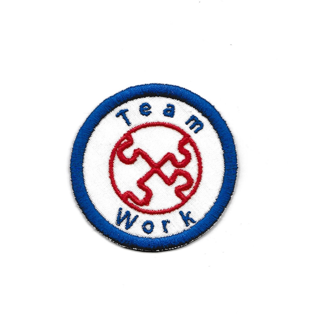 2" Team Work Merit Badge, Patch! Any Color Combo! Custom Made! - Etsy