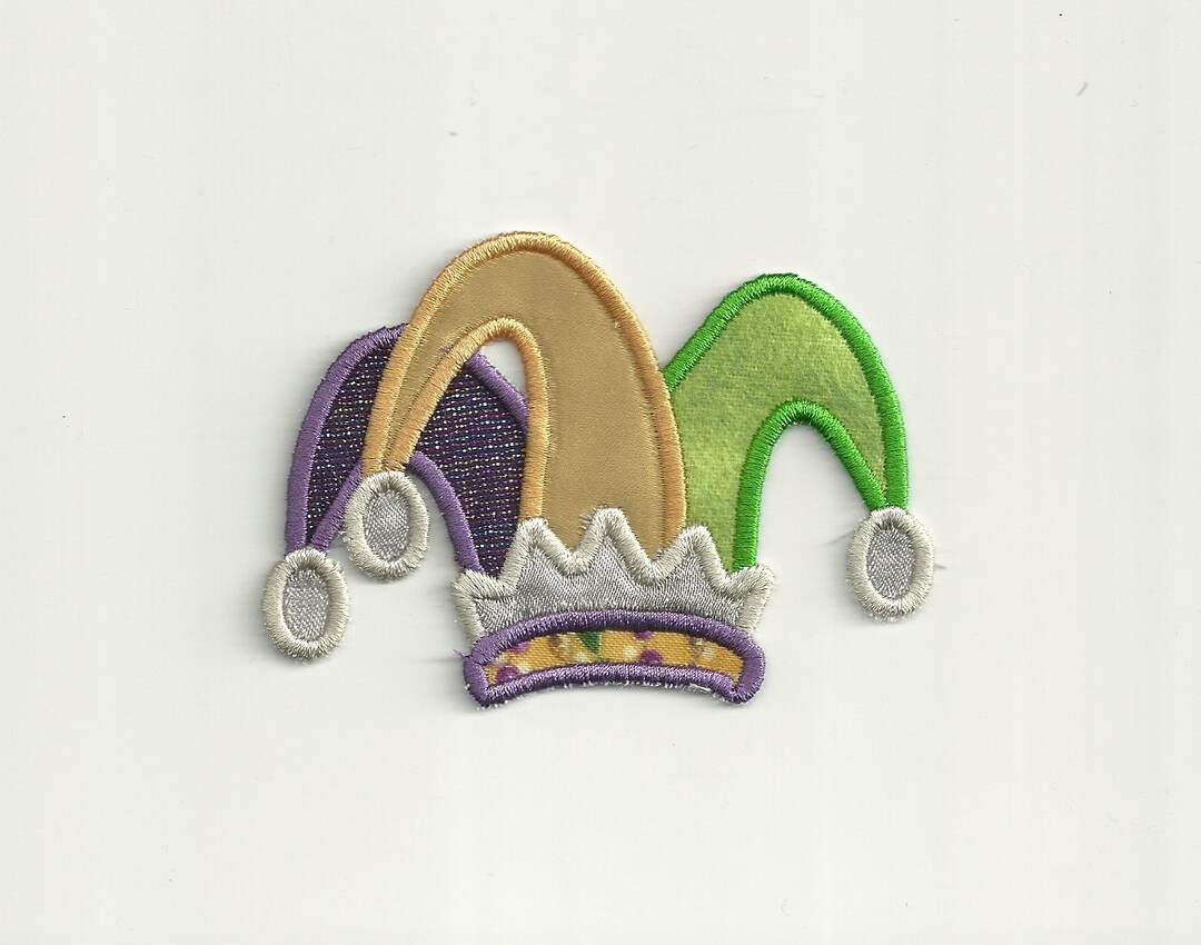 Mardi Gras, Jester's Hat Patch Custom Made! - Etsy