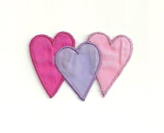 Triple Heart Patch Custom Made | Etsy