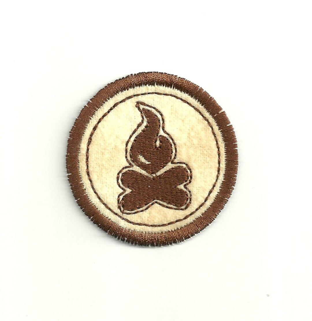 2" Campfire Merit Badge, Patch! Custom Made! - Etsy