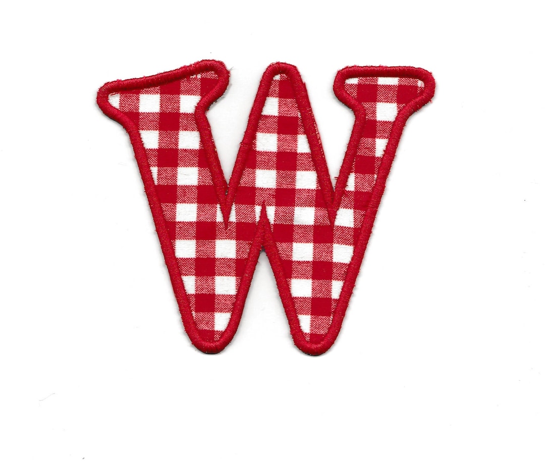 Gingham Letter! 4" Any Letter Custom Made! - Etsy