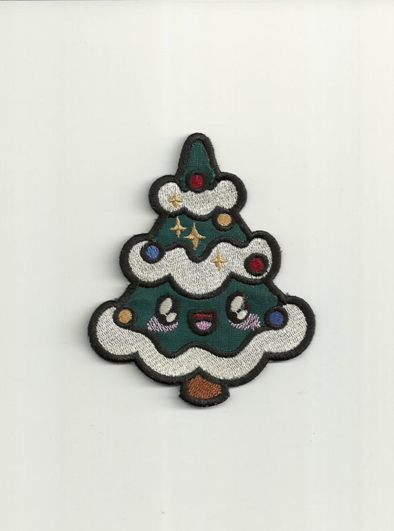 Cute Kawaii Christmas Tree Patch Custom Made - Etsy