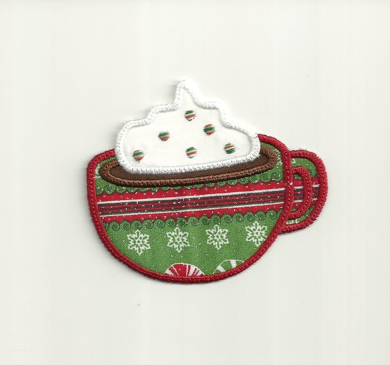 Cup of Cocoa Patch! Any Color Custom Made! - Etsy