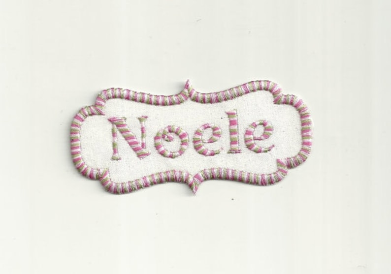 Your Name in a Frame 3 Variegated Threads. Custom Made AP41 - Etsy