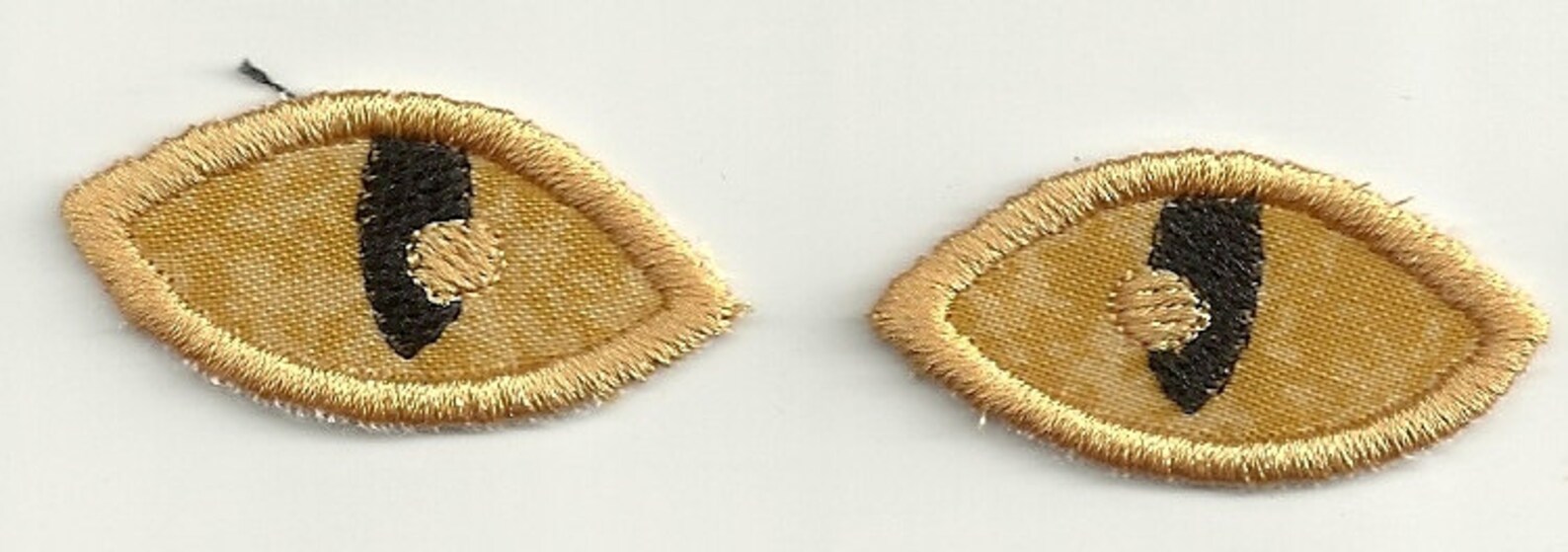 Small Cat's Eyes Patch Set Any Color Custom Made AP88 | Etsy